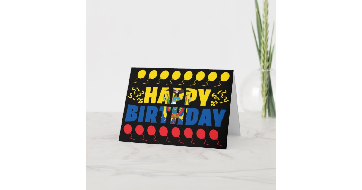 Ecuador Flag Patriotic Birthday Card | Zazzle