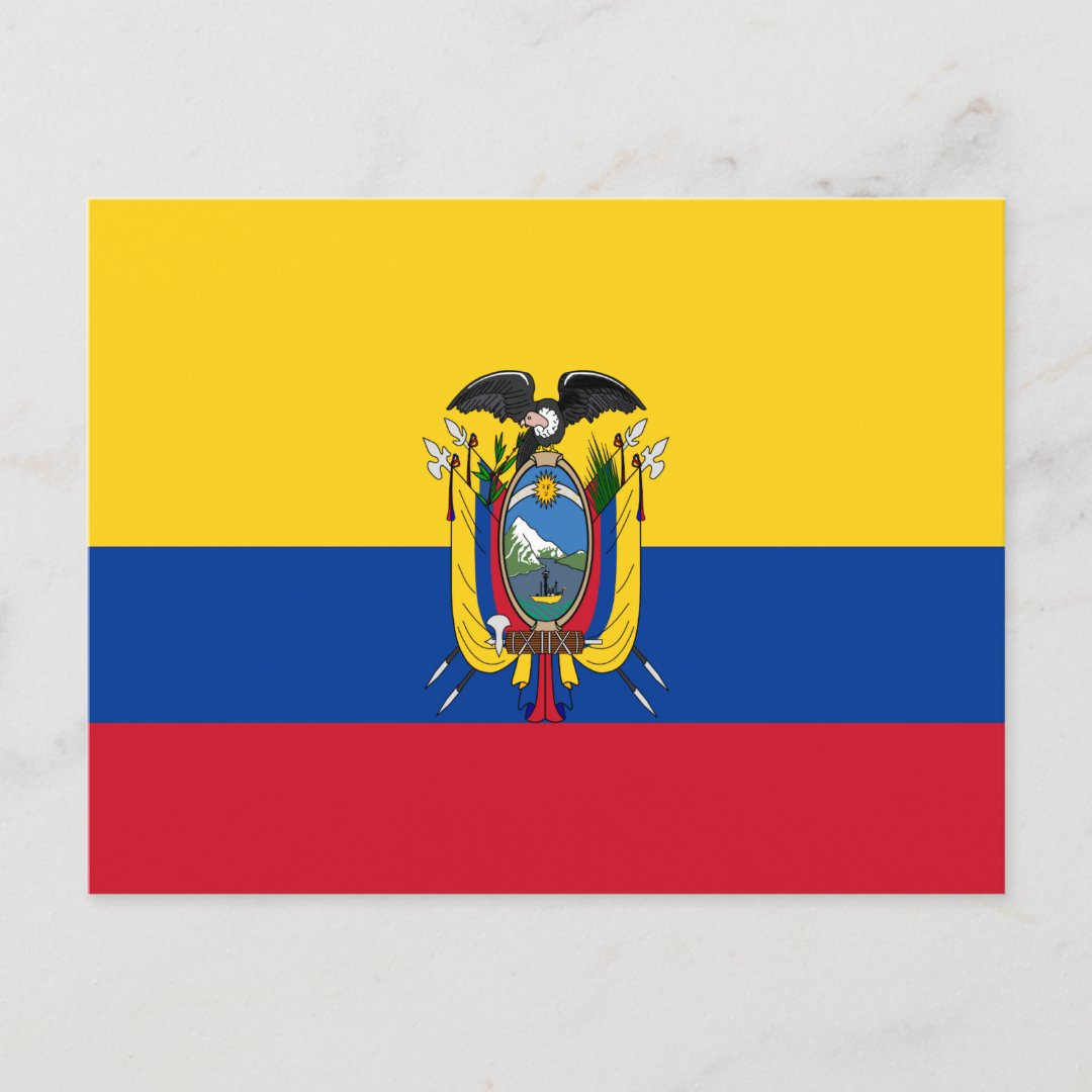 Ecuador Flag Postcard | Zazzle