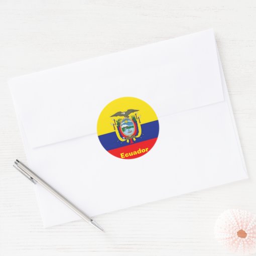 Ecuador Flag stickers | Zazzle