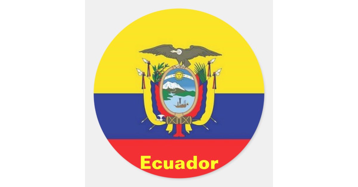 Ecuador Flag stickers | Zazzle