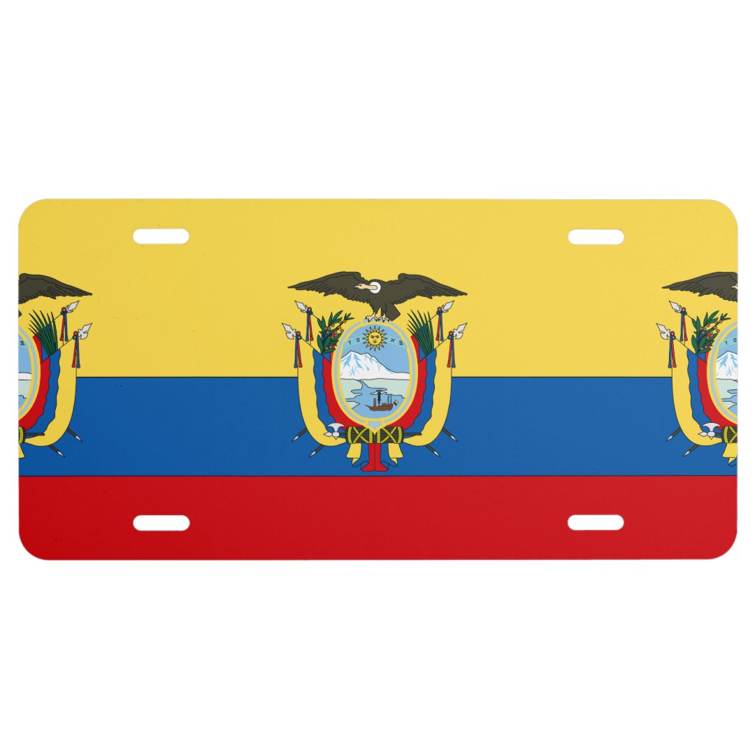 Ecuador License Plate | Zazzle