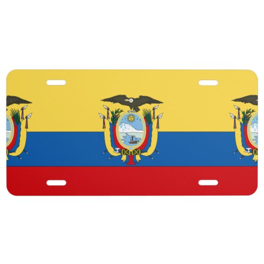 Ecuador License Plate | Zazzle.com