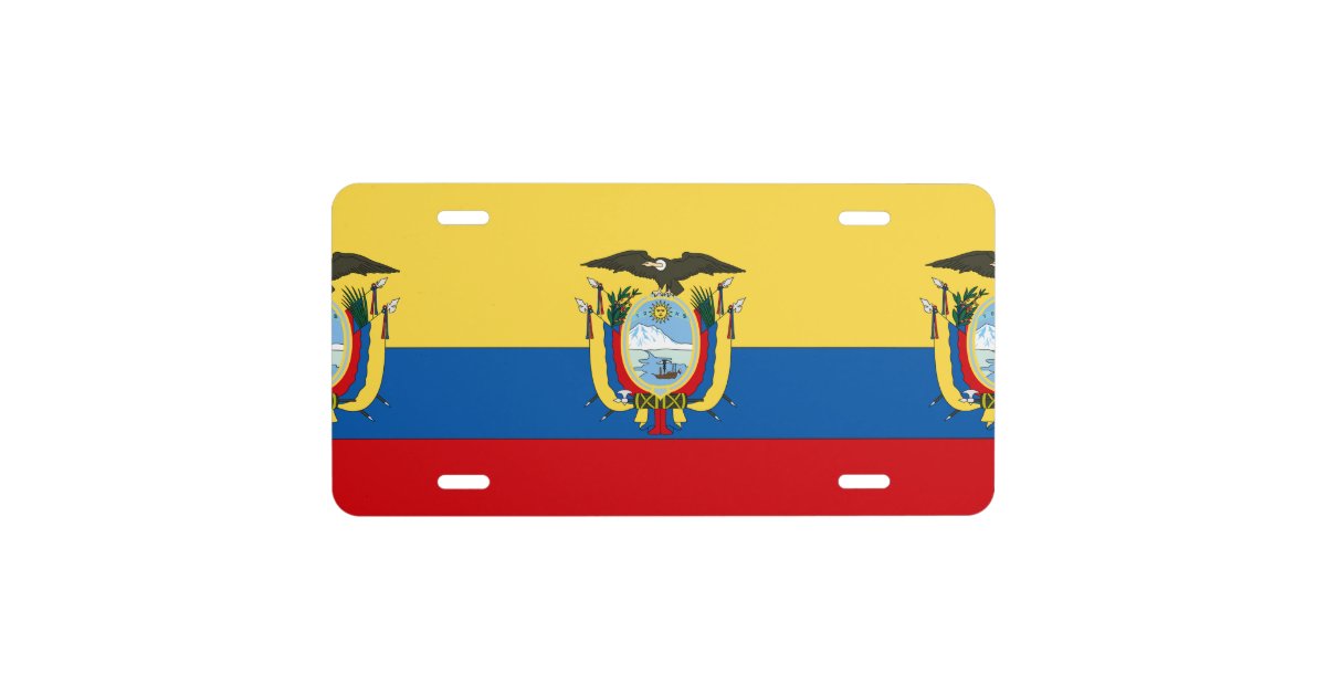 Ecuador License Plate | Zazzle