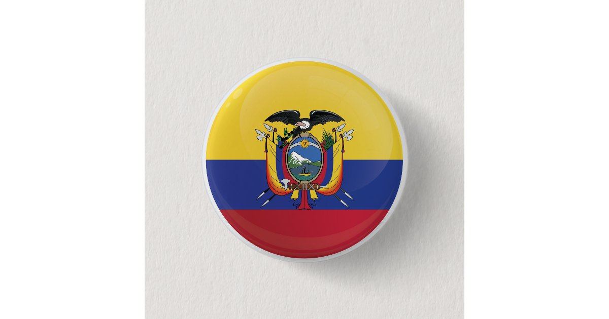 Ecuador Round Icon Flag Button | Zazzle