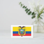 Ecuadorian Flag & Coat of Arms, Flag of Ecuador Business Card | Zazzle