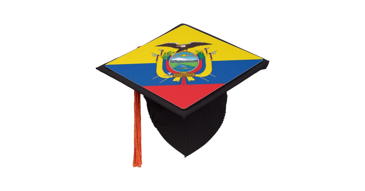 Ecuadorian flag graduation cap topper | Zazzle