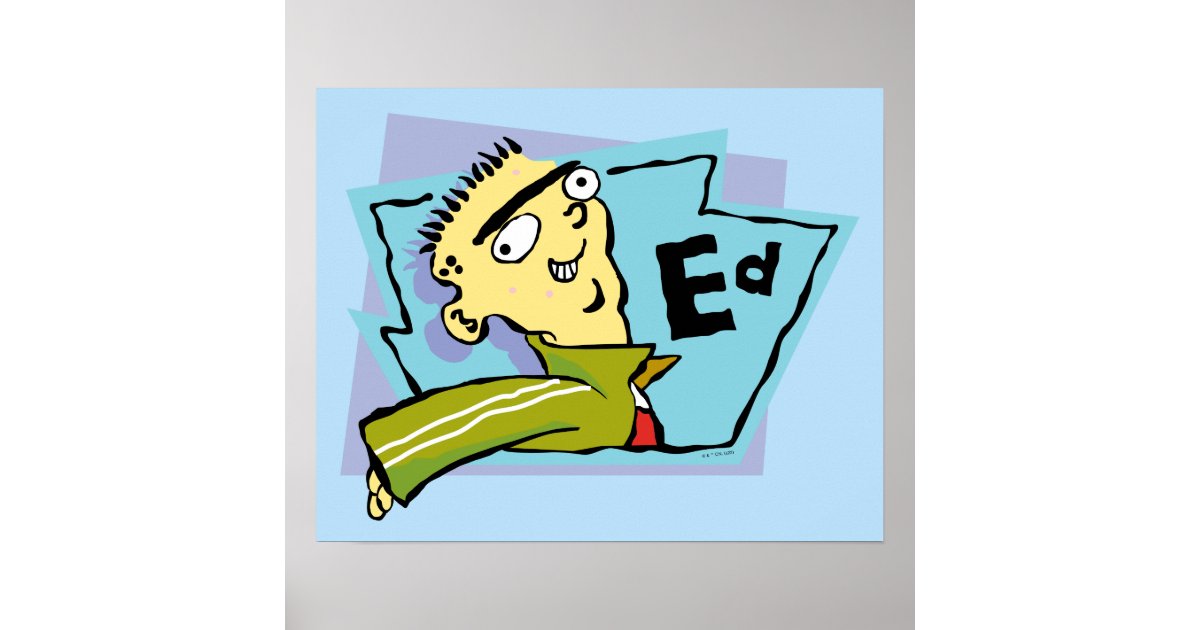 Ed Character Graphic Poster | Zazzle