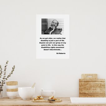 Ed Roberts ADA speech Poster | Zazzle