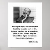 Ed Roberts ADA speech Poster | Zazzle