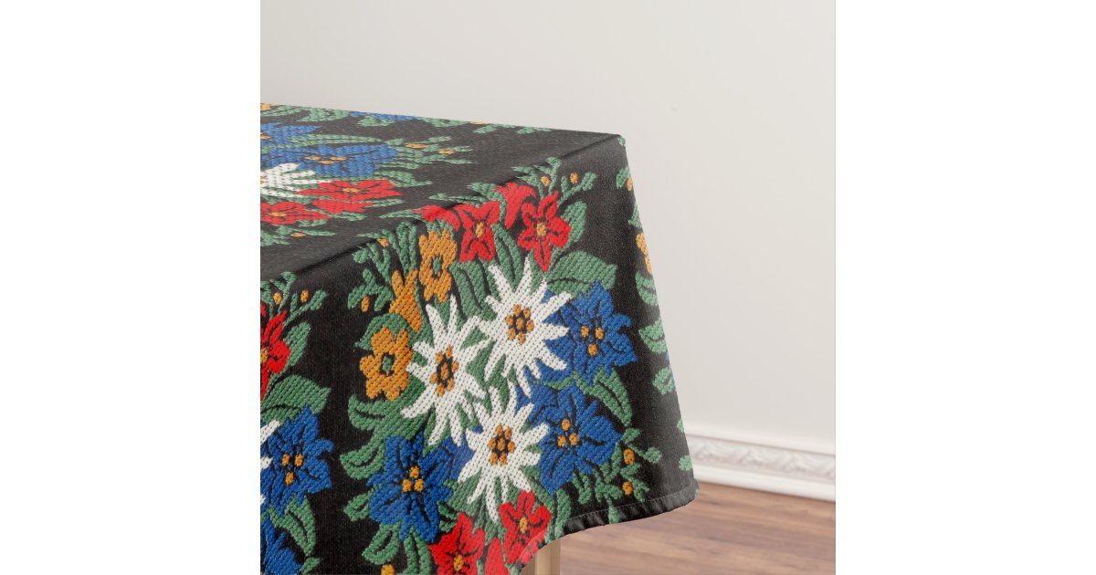 Edelweiss Swiss Alpine Flower Tablecloth | Zazzle
