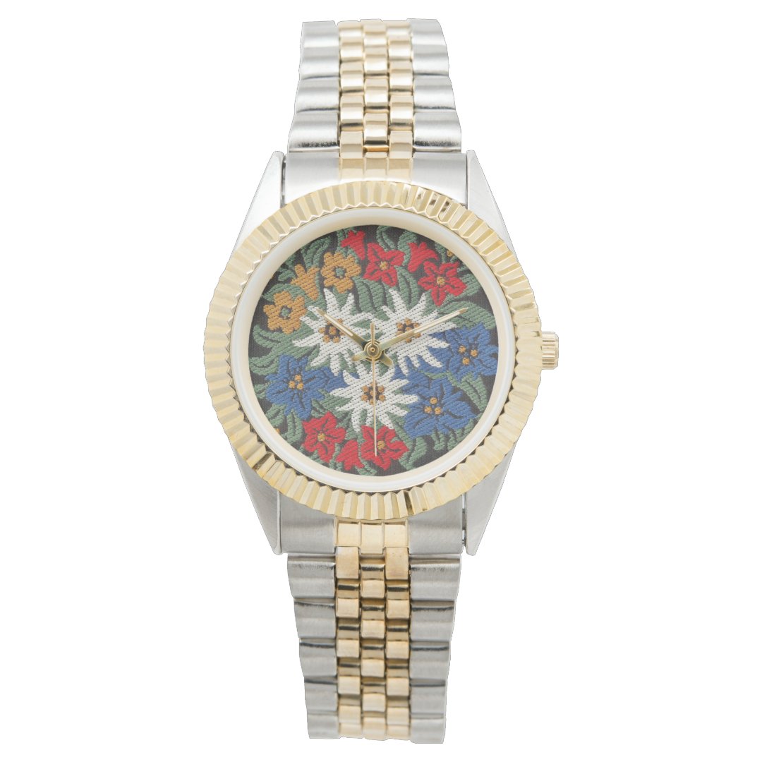 Edelweiss Swiss Alpine Flower Watch | Zazzle