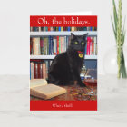 Funny Santa Poe - Quoth The Raven Merry Christmas Holiday Card | Zazzle.com