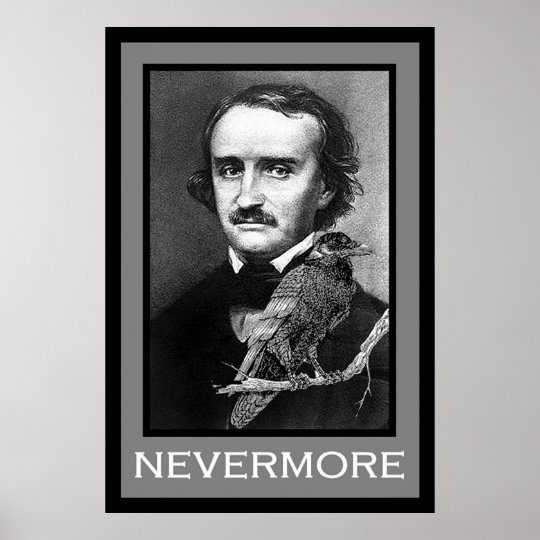 Edgar Allan Poe and Raven Poster | Zazzle.com