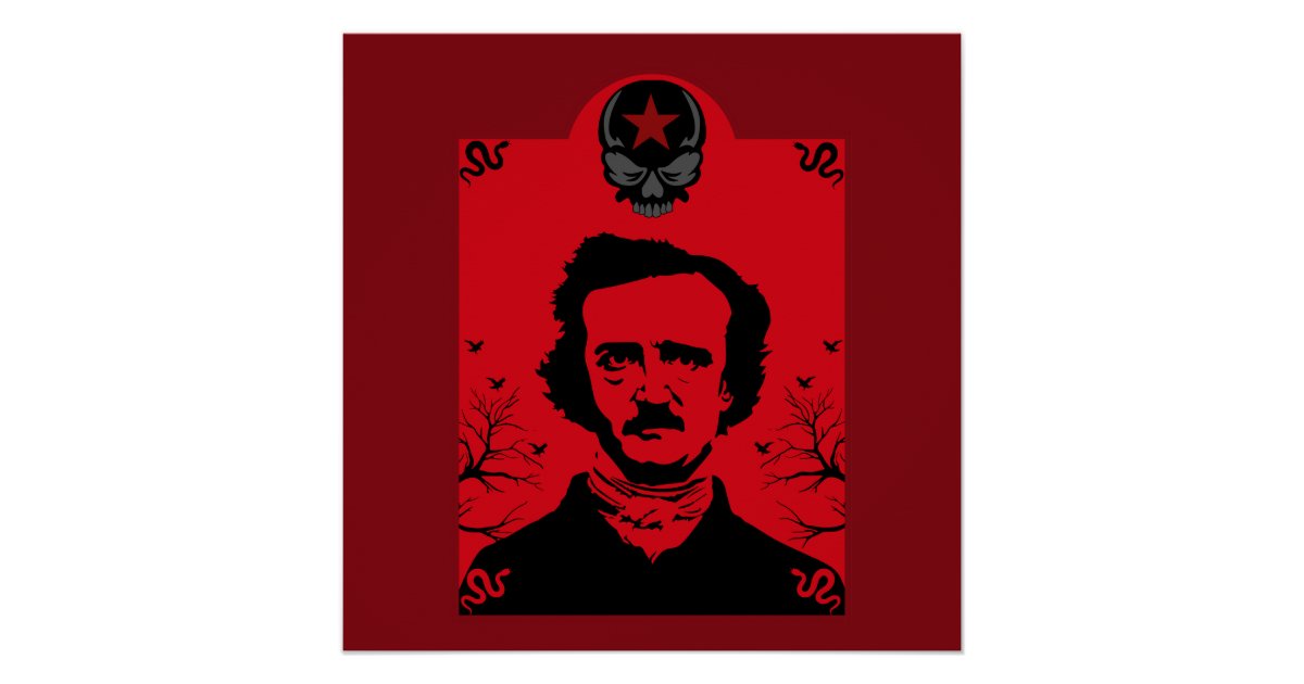 Edgar Allan Poe Black Raven Poster | Zazzle