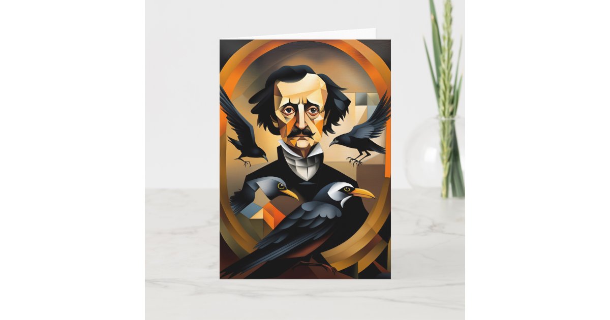 Edgar Allan Poe Card | Zazzle