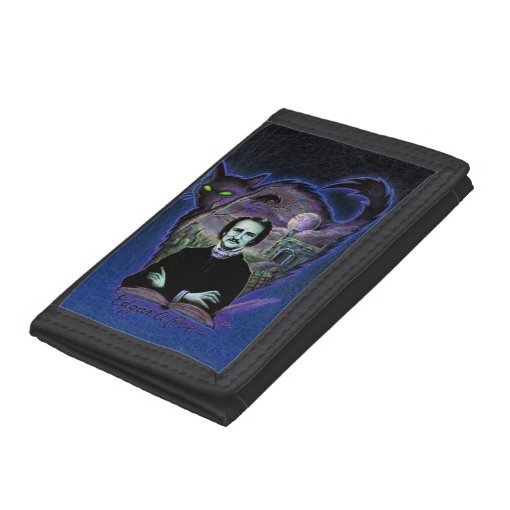 Edgar Allan Poe Gothic Tri-fold Wallet | Zazzle