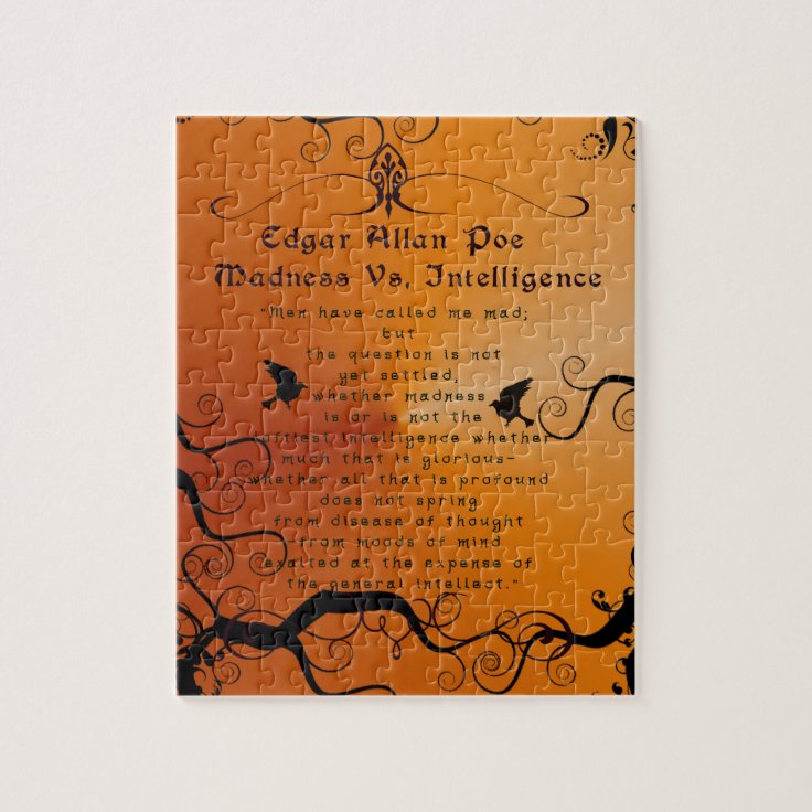 Edgar Allan Poe Jigsaw Puzzle | Zazzle