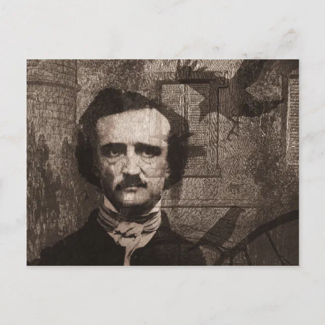 Edgar Allan Poe Postcard | Zazzle