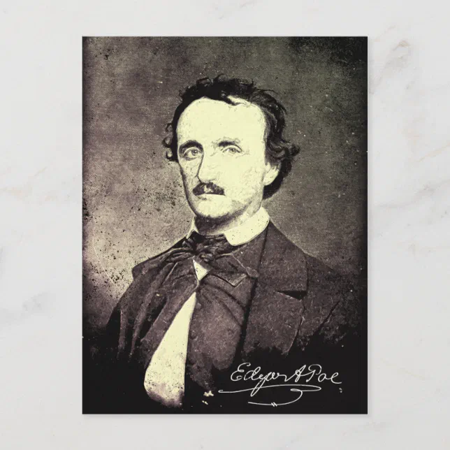 Edgar Allan Poe *Restored & Refinished* Postcard | Zazzle