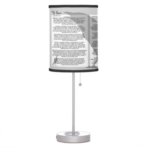 Edgar Allan Poe The Raven Table Lamp | Zazzle