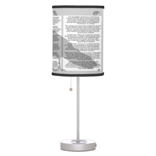 Edgar Allan Poe The Raven Table Lamp | Zazzle