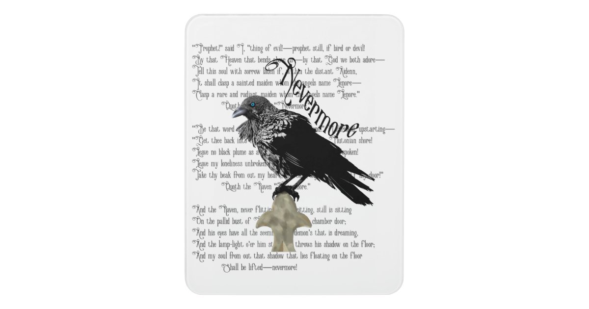 Edgar Allan Poe's The Raven Door Sign | Zazzle