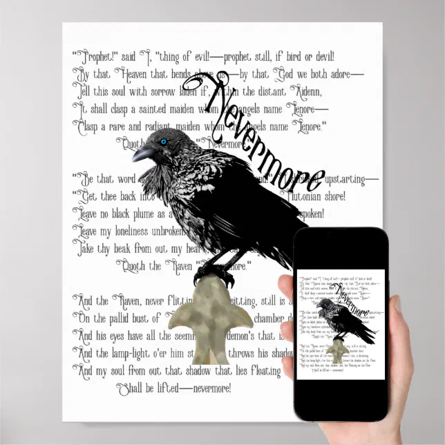 Edgar Allan Poe's The Raven Poster | Zazzle