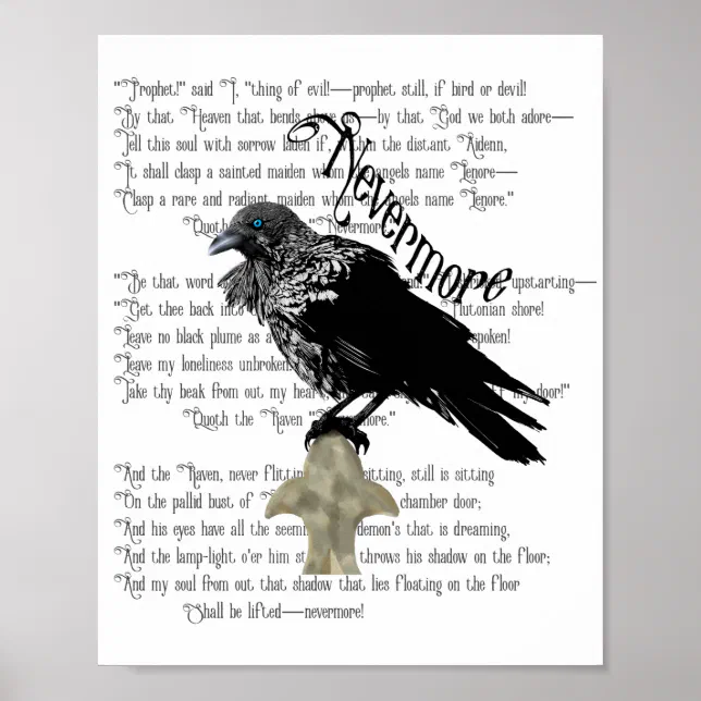Edgar Allan Poe's The Raven Poster | Zazzle
