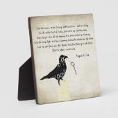 Edgar Allen Poe Table Decor Plaque | Zazzle