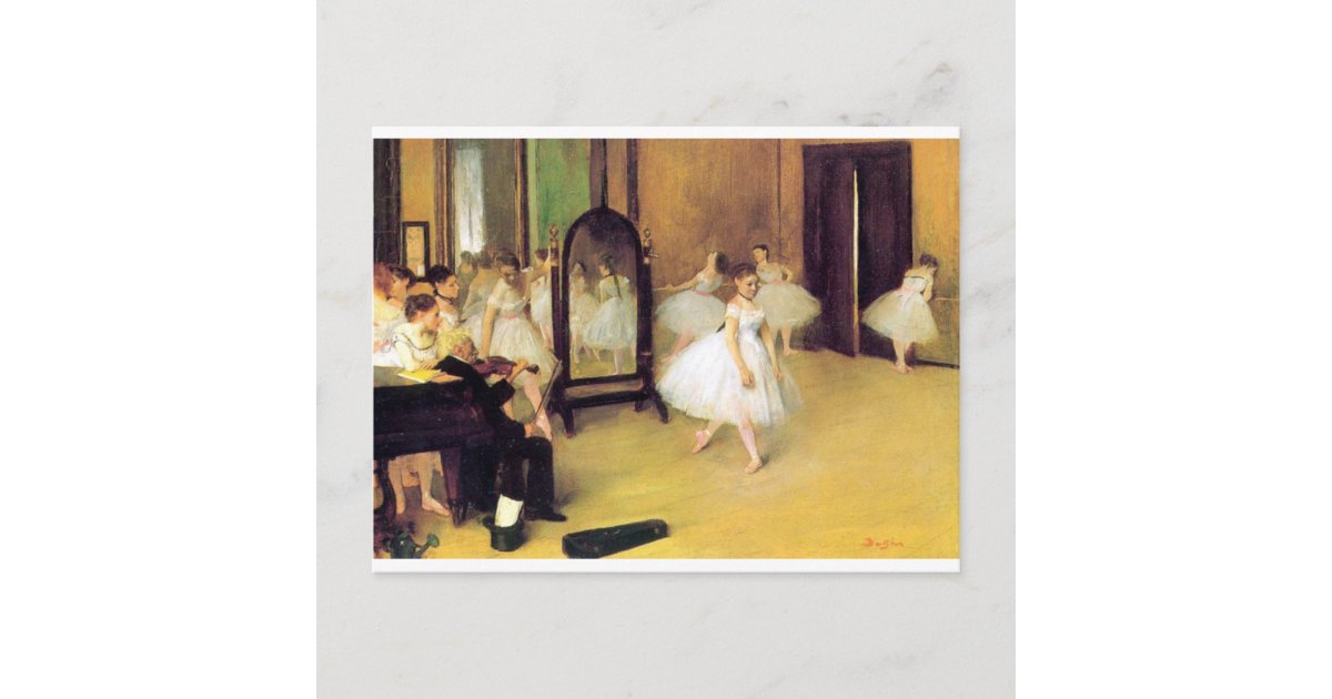 Edgar Degas - Dance Class Postcard | Zazzle