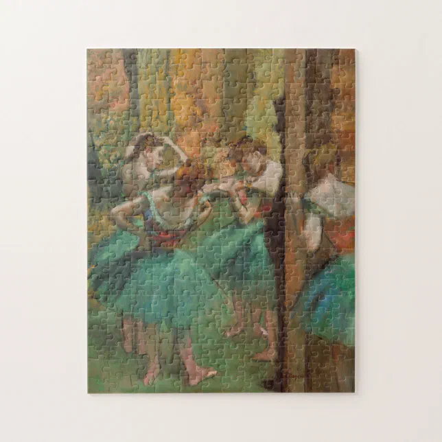 Edgar Degas Dancers Pink and Green Jigsaw Puzzle | Zazzle
