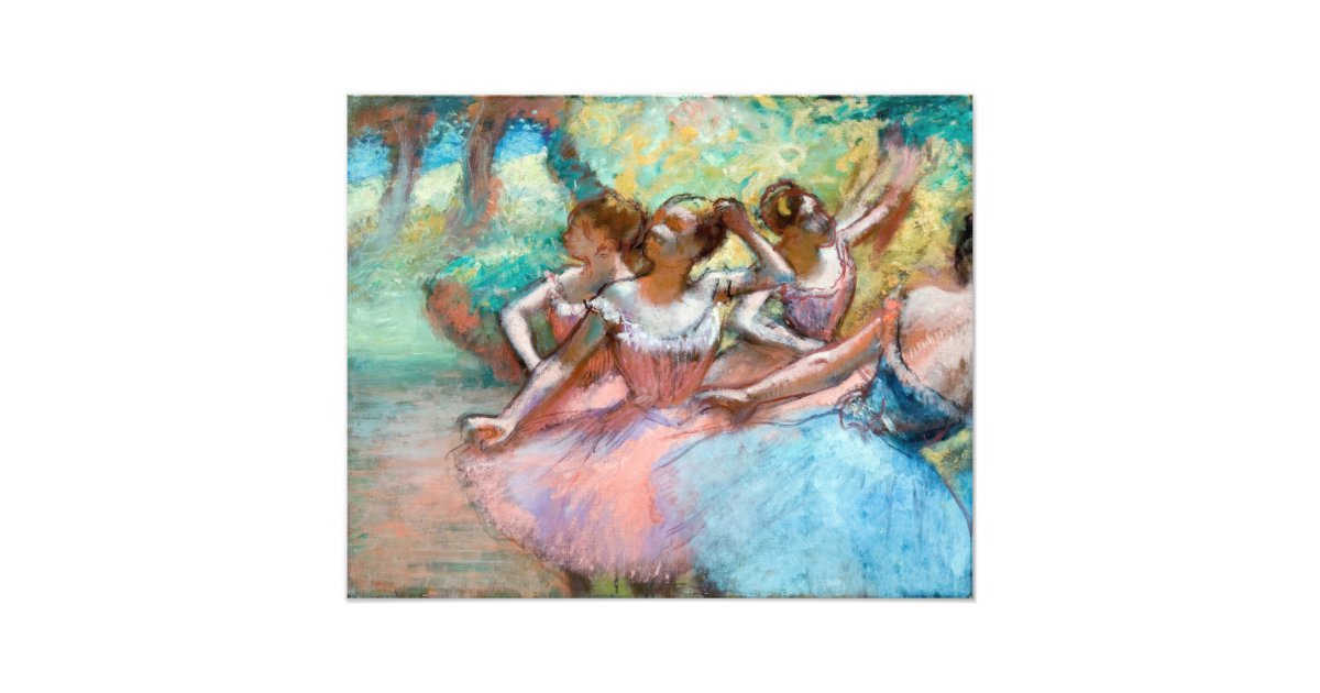 Edgar Degas - Four Ballerinas on Stage Photo Print | Zazzle