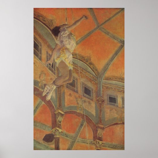 Edgar Degas - Ms Lala Circus Fernando 1879 trapeze Poster | Zazzle.com