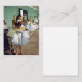 Edgar Degas - The Dance Class Note Card | Zazzle