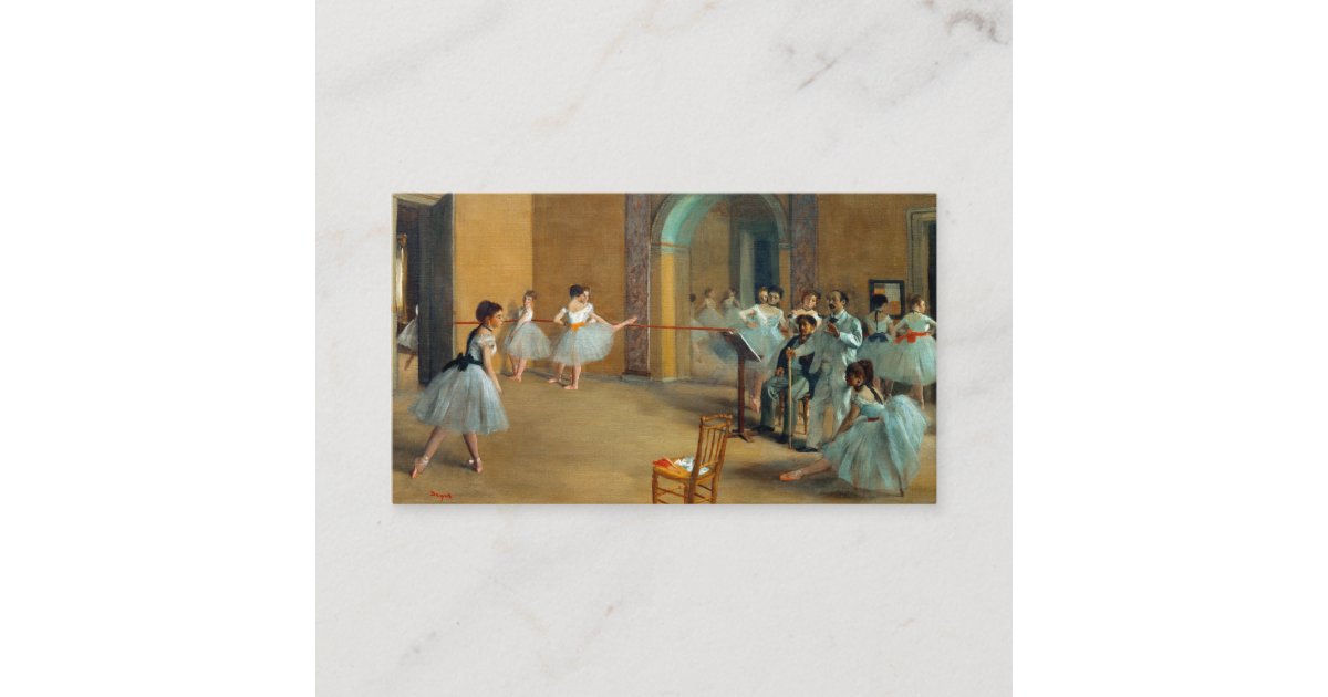 Edgar Degas The Dance Foyer at the Opera Enclosure Card | Zazzle