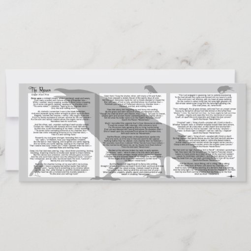 Edgar Poe The Raven Invitation | Zazzle