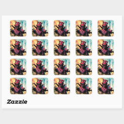 Edge of Spider-Verse - Spider-Rex Comic Cover Square Sticker | Zazzle
