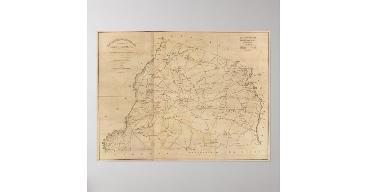 Edgefield District, South Carolina Poster | Zazzle