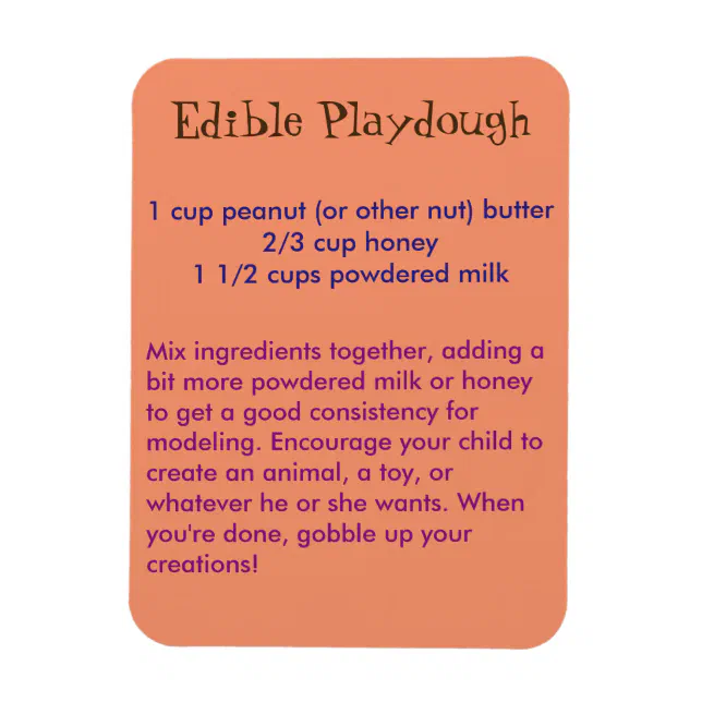 Edible Playdough Magnet | Zazzle