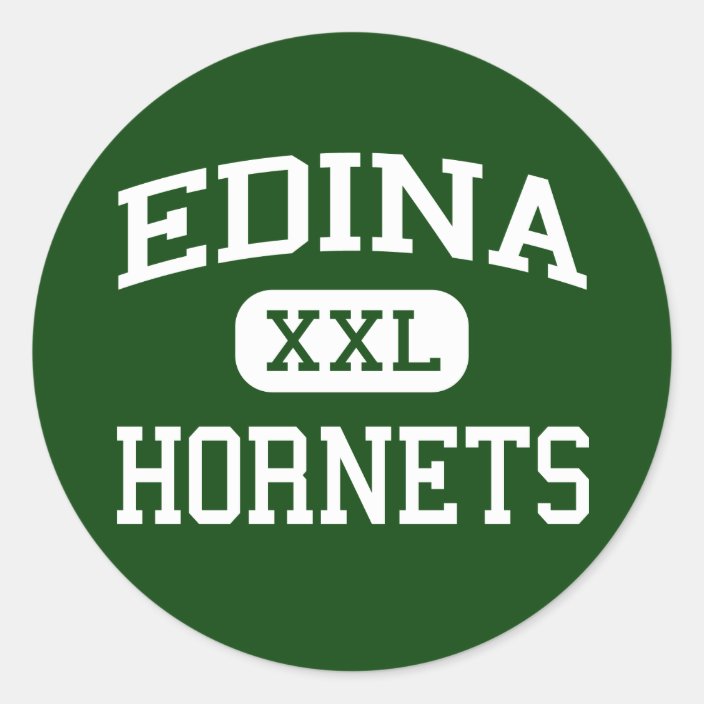 Edina - Hornets - High School - Edina Minnesota Classic Round Sticker ...