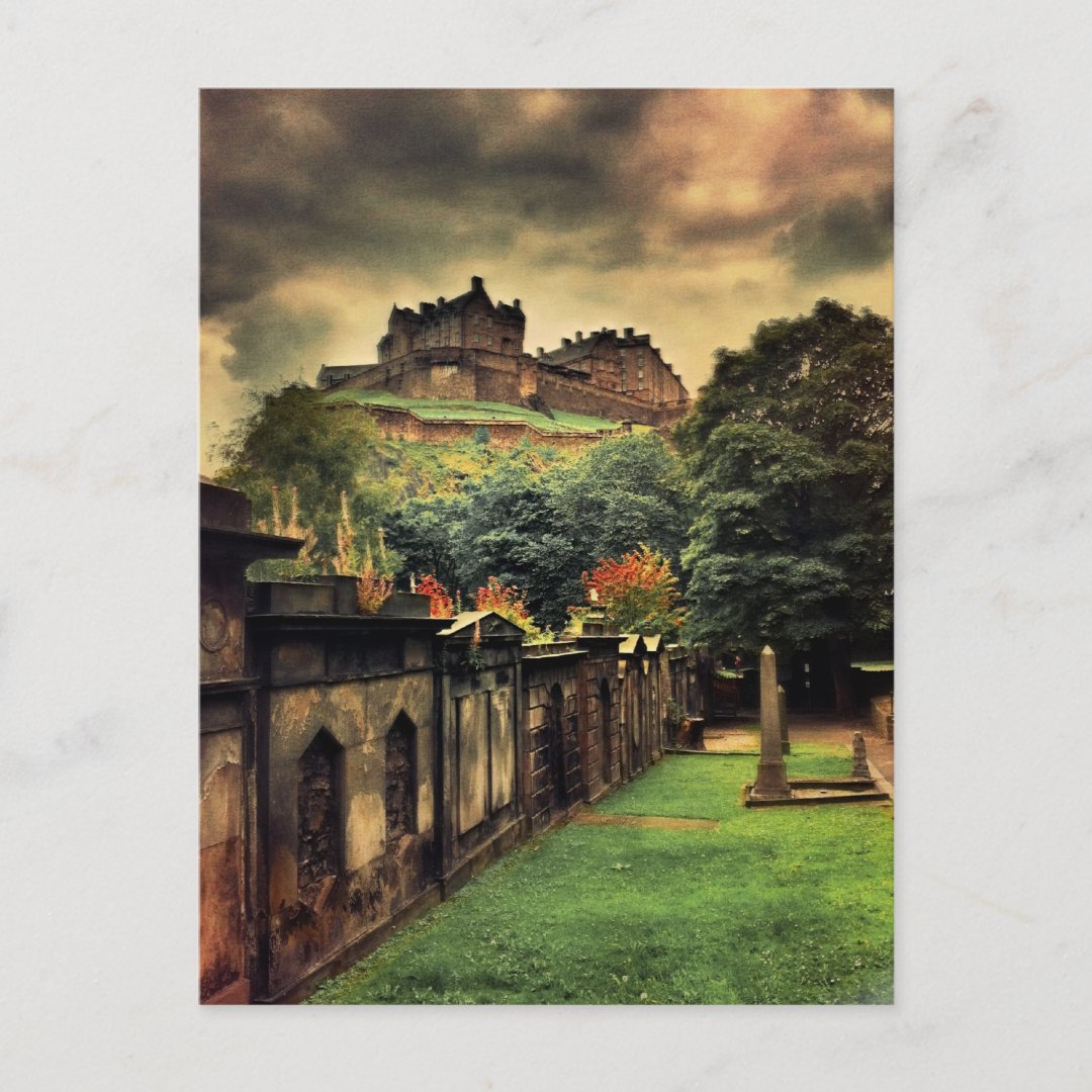 Edinburgh Castle - Antique Style Postcard | Zazzle