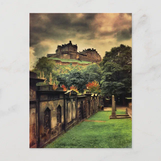 Edinburgh Castle - Antique Style Postcard | Zazzle