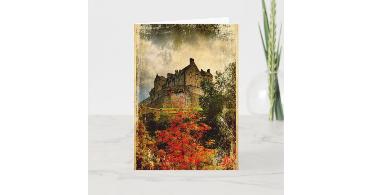 Edinburgh Castle Card | Zazzle