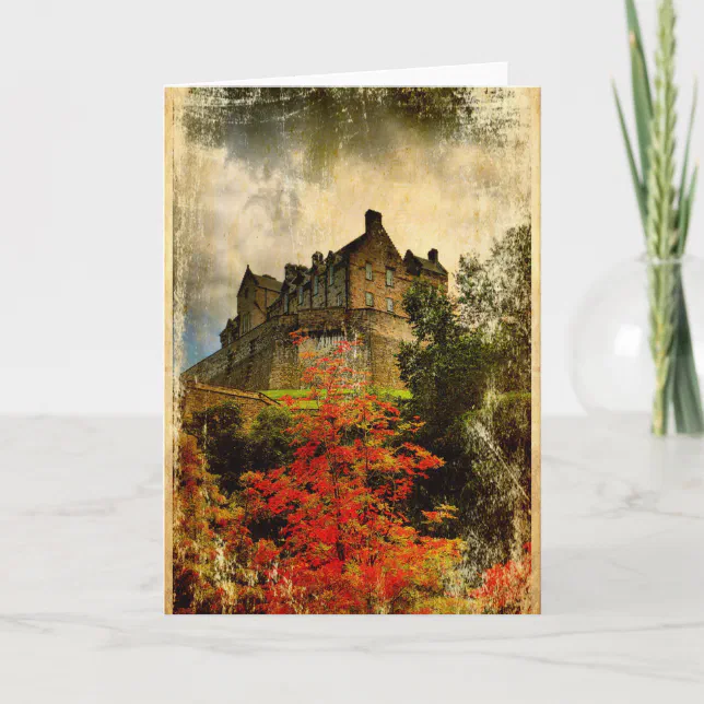 Edinburgh Castle Card | Zazzle