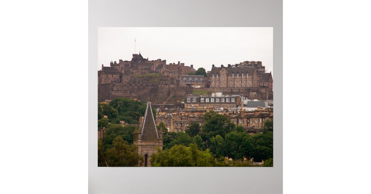 Edinburgh Castle Scotland UK Poster | Zazzle