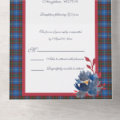 Edinburgh Original Scottish Tartan All In One Invitation | Zazzle