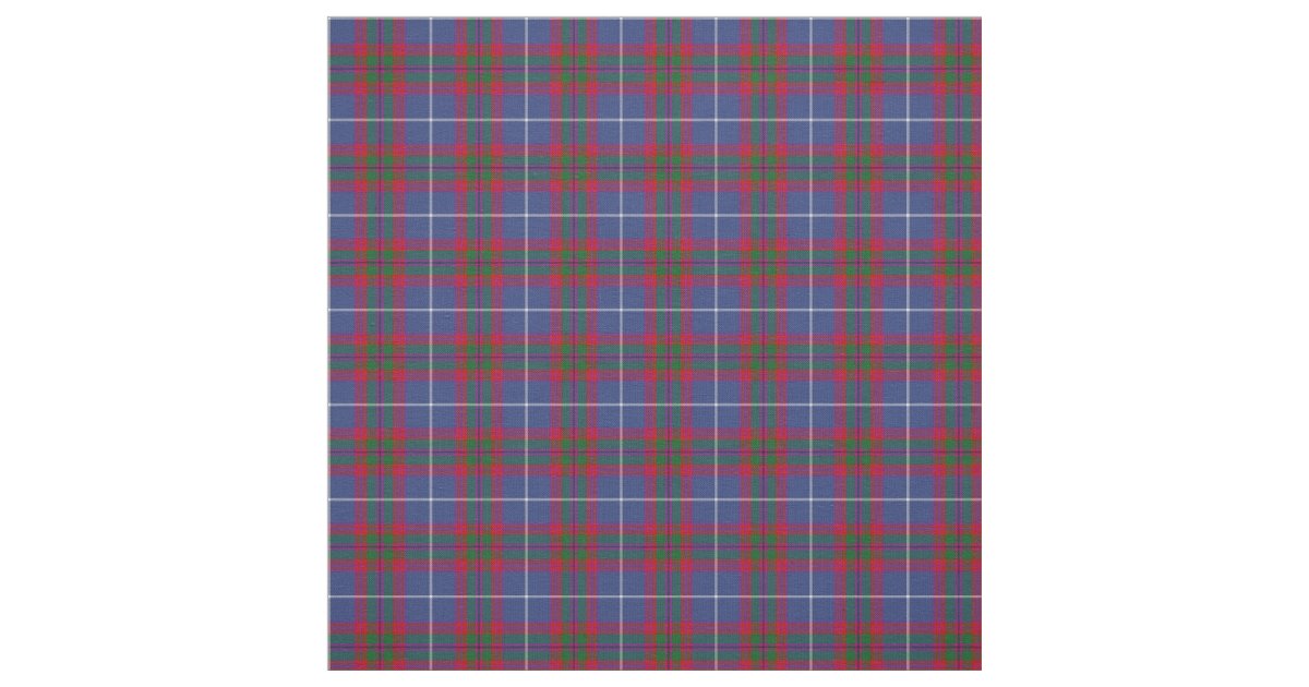 Edinburgh Scotland District Tartan Fabric | Zazzle