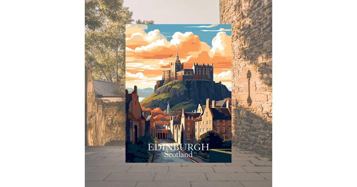 Edinburgh, Scotland Postcard - Edinburgh Castle | Zazzle