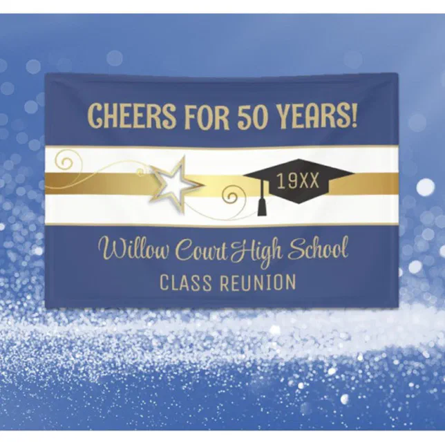 Edit the Year! Classic Class Reunion Banner | Zazzle