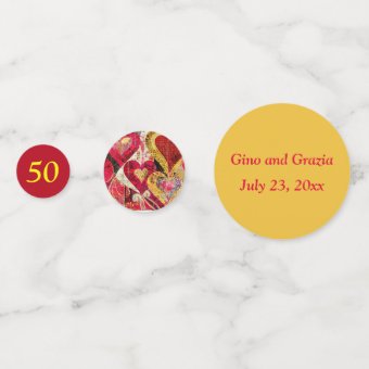 Editable 50th Wedding Anniversary Confetti | Zazzle